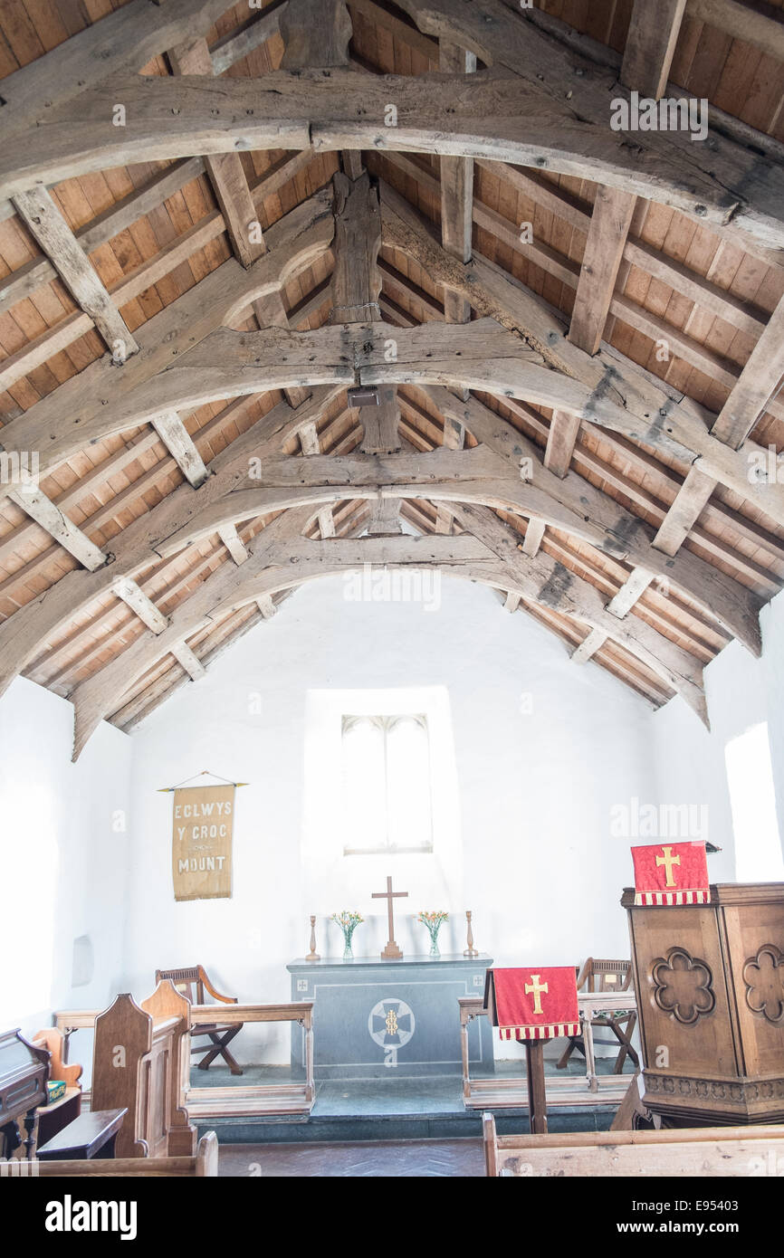 Church of the Holy Cross Mwnt,Mwnt,Church at Mwnt,on coast above ...