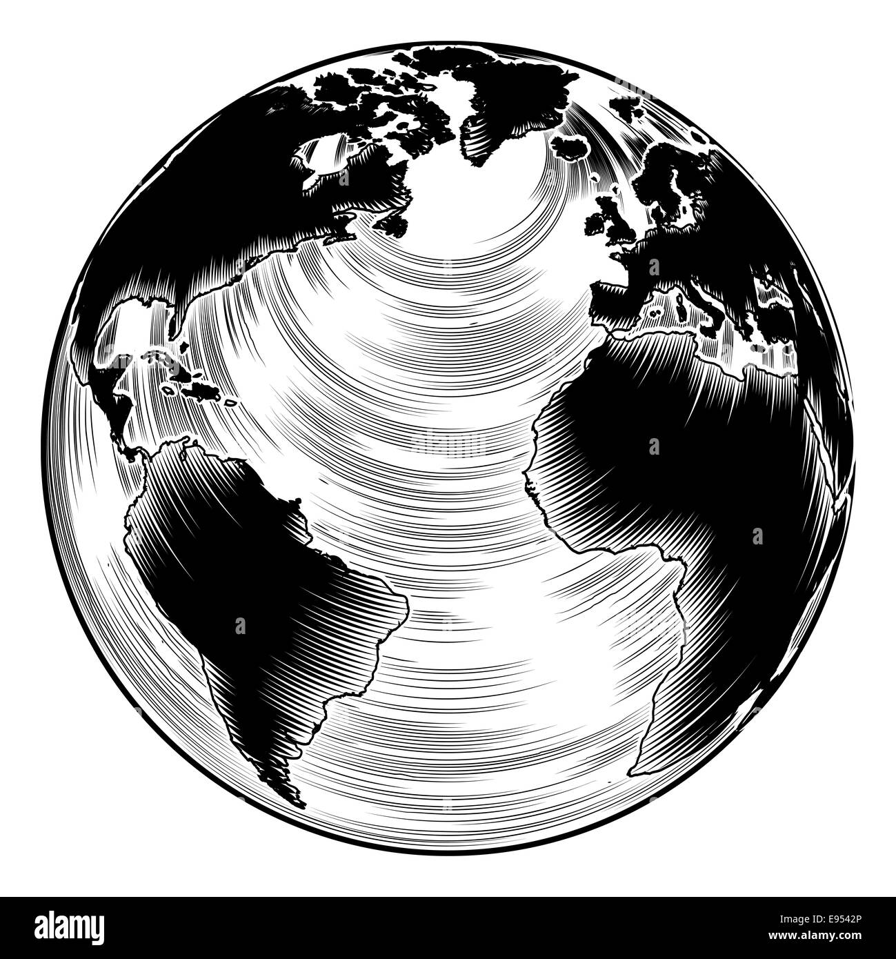 Vintage Earth Illustration