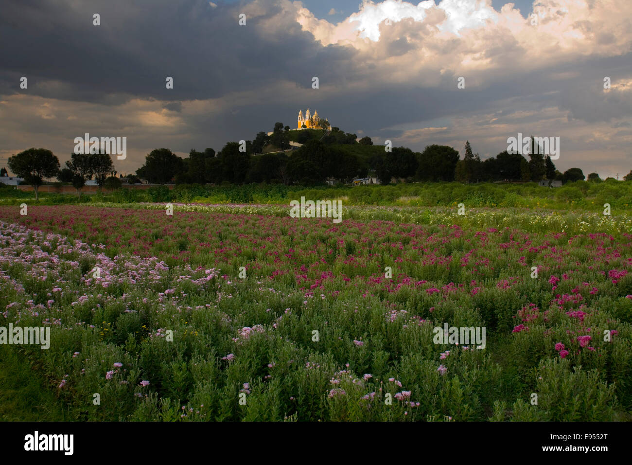 The Church of Nuestra Señora de los Remedios on the Tepanapa Pyramid ...