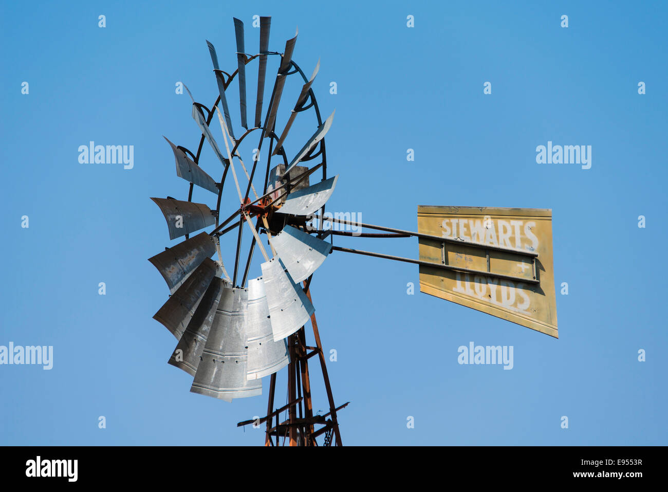 Wind wheel, Khomas Region, Namibia Stock Photo - Alamy