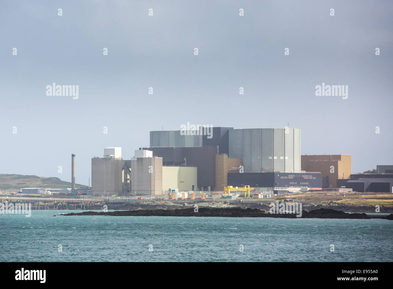The Wylfa nuclear power plant on the North coast of the Isle of ...