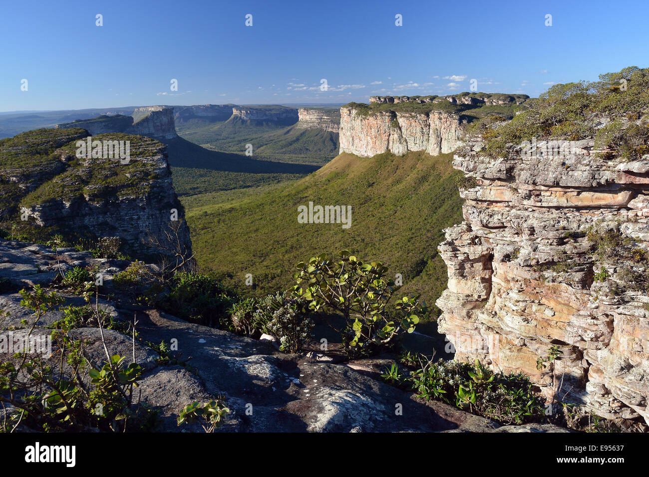 View from Table Mountain Pai Inacio, Chapada Diamantina, Lencois, Bahia ...