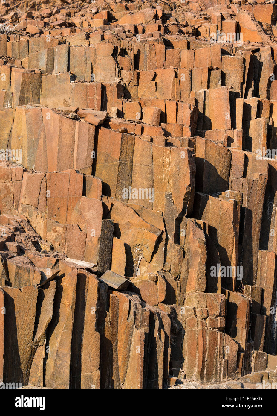 Organ pipes, basalt, Damaraland, Namibia Stock Photo - Alamy