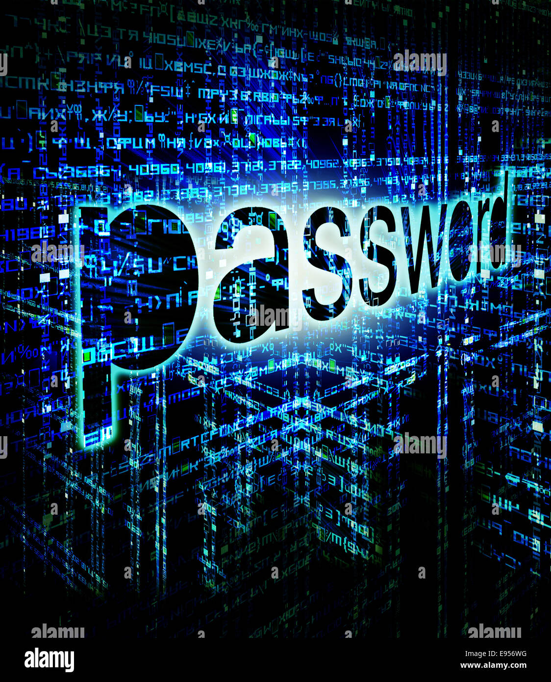 high quality password background digital illustration Stock Photo - Alamy