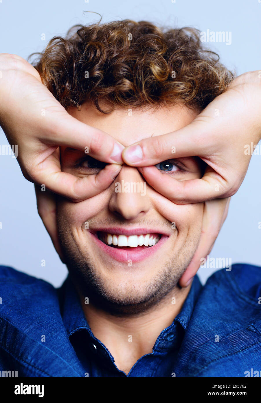 Hand over eyes hi-res stock photography and images - Alamy