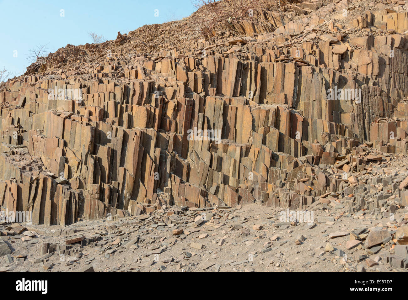 Organ Pipes, basalt rock, Damaraland, Namibia Stock Photo - Alamy