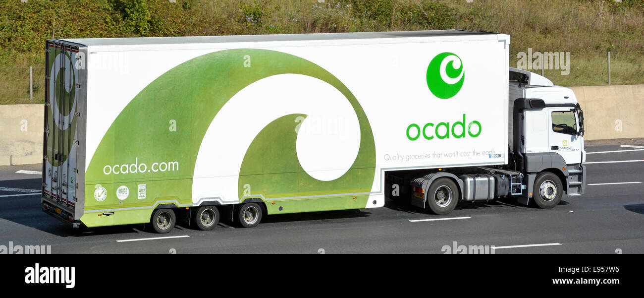 Supply chain logistics by Ocado online shopping supermarket store ...