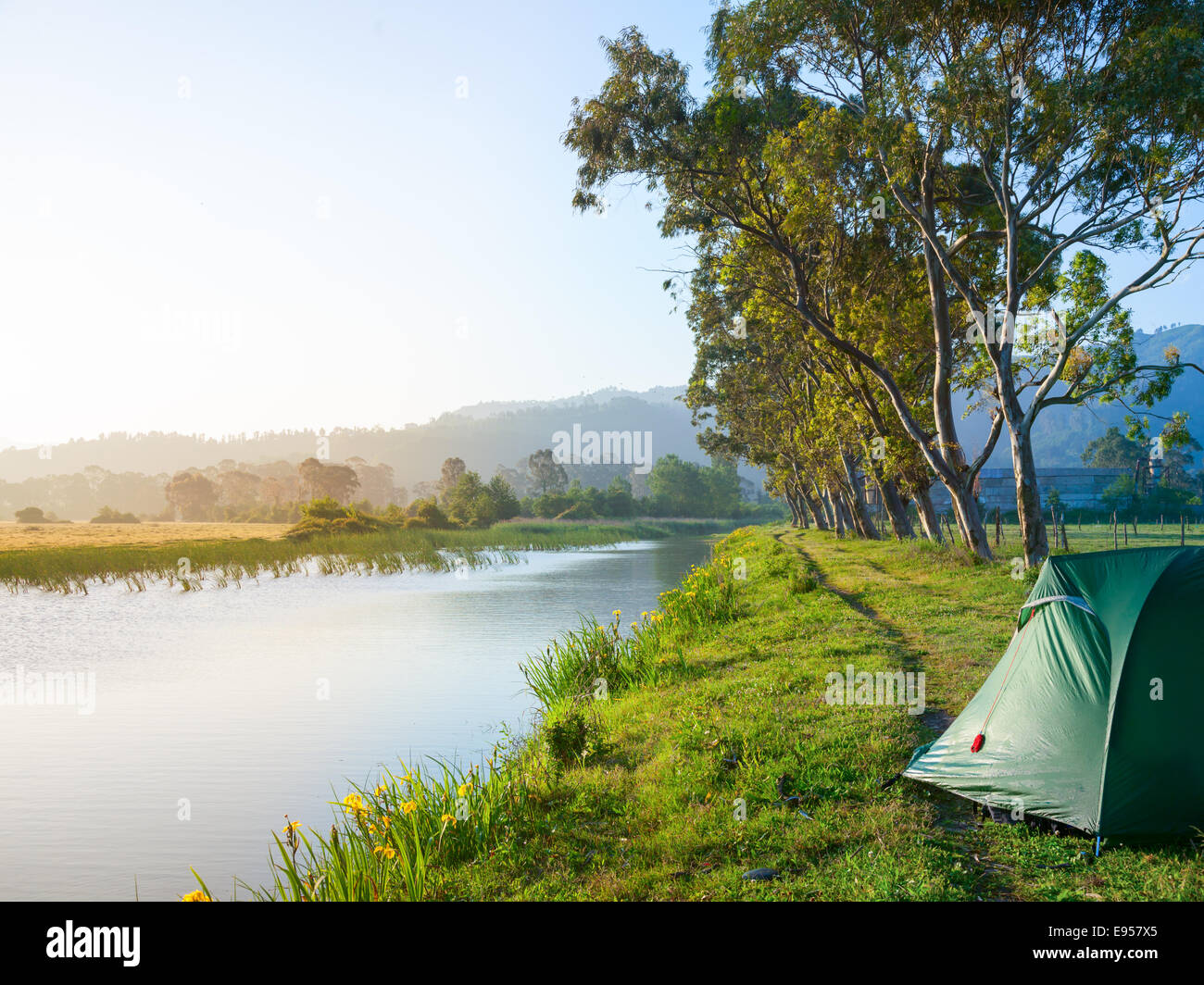 Riverside camp site hi-res stock photography and images - Alamy