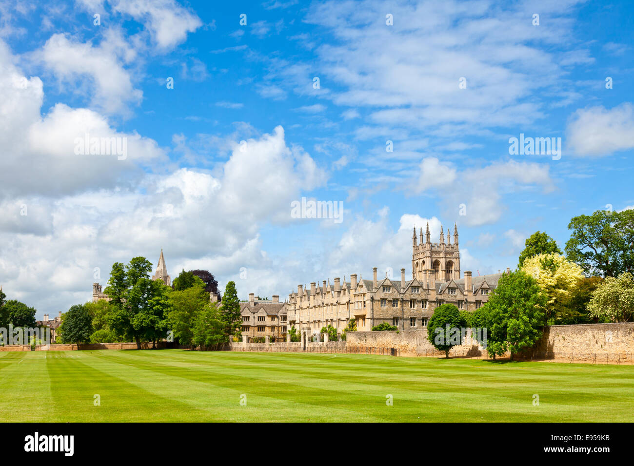 Merton College with chapel, Oxford University, England Stock Photo - Alamy