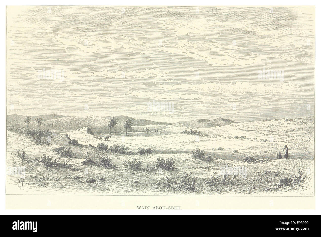 HESSE-WARTEGG(1881) p069 WADI ABOU-SBEH Stock Photo - Alamy