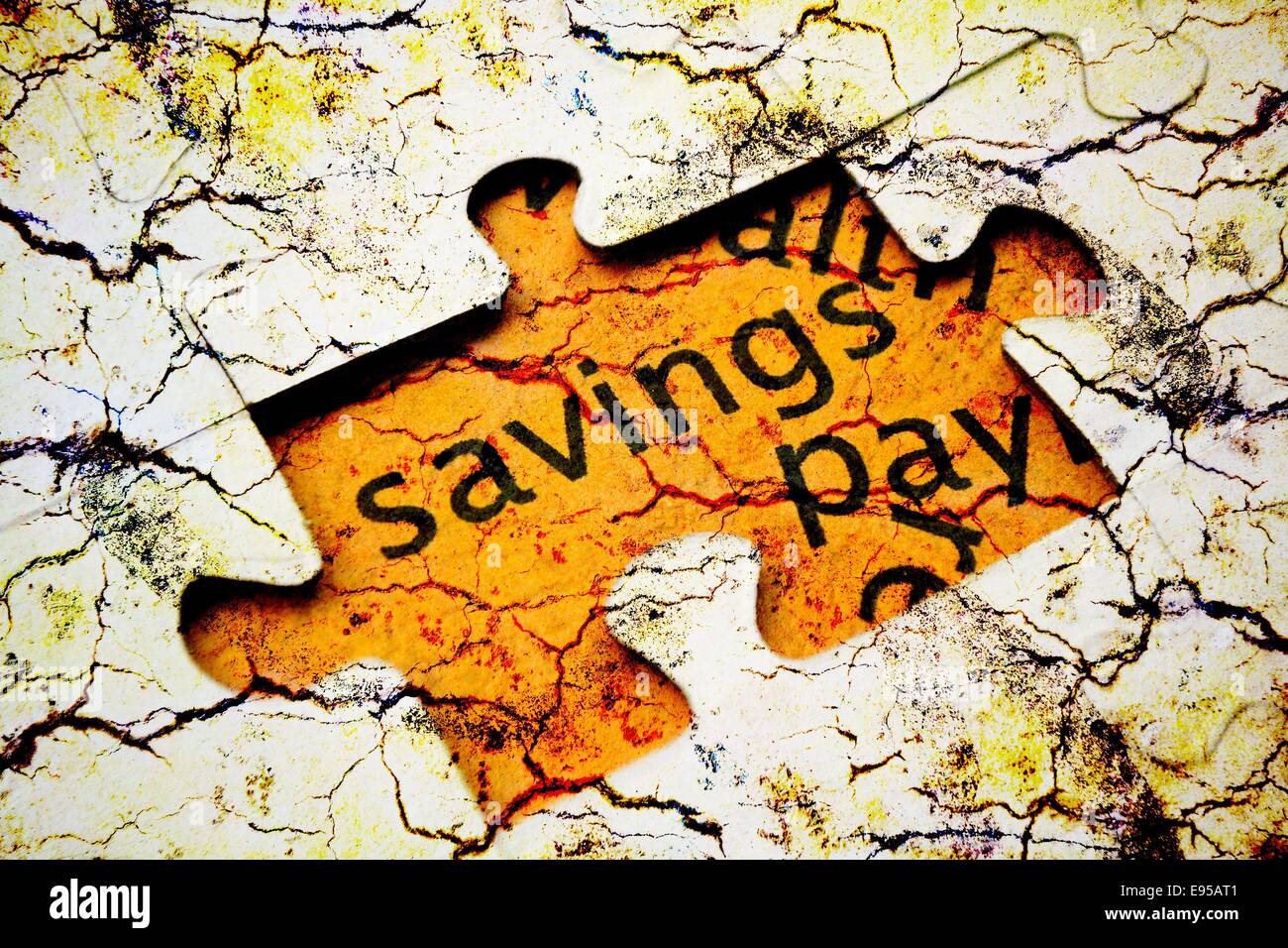 Savings puzzle concept Stock Photo - Alamy