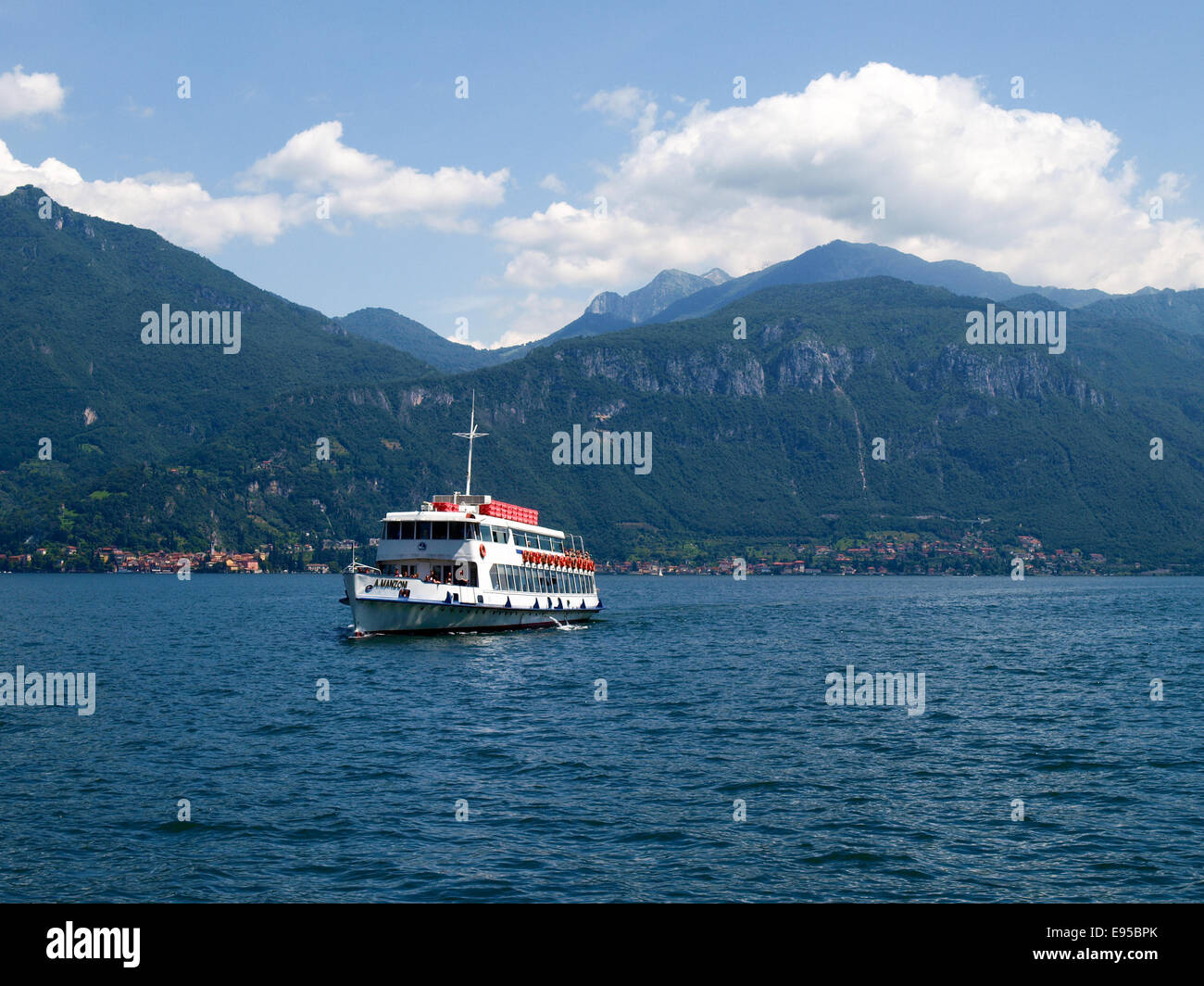 Lake of Como, Menaggio, Varenna, Italy - Juli 03, 2014: View of the ...