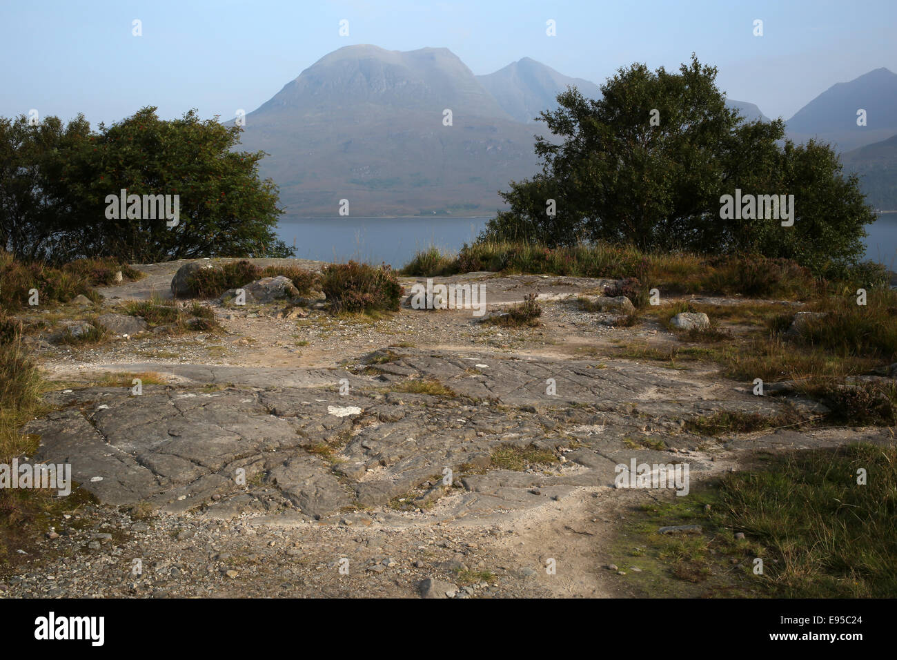 Loch Torridon viewed from the A896 from Annat, Balgy and Shieldaig ...