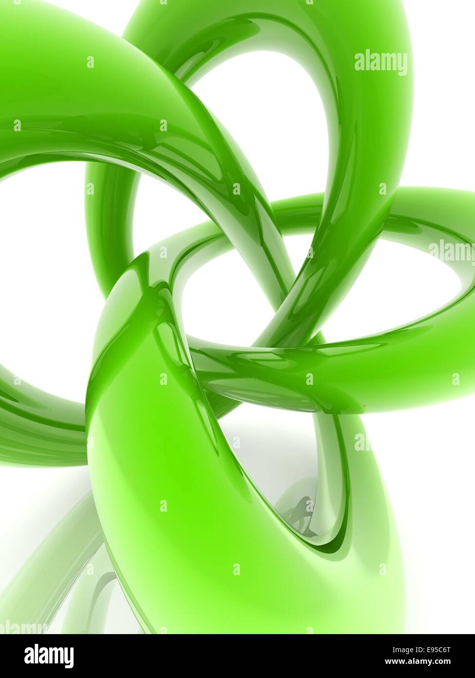 3D metallic curve surface shape isolated on white background Stock ...