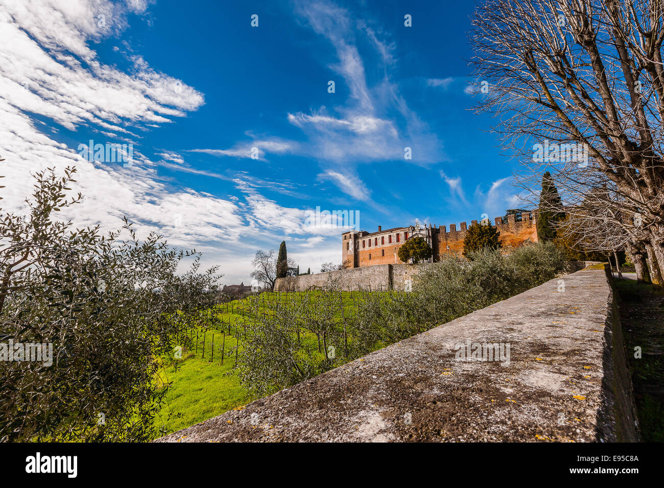 Castello di San Salvatore / Susegana / San Salvatore Castle Stock Photo ...