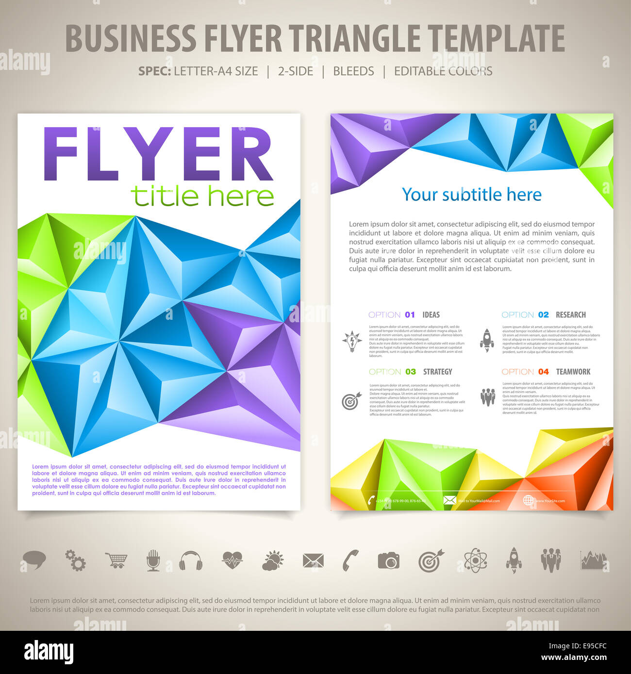 Business flyer design hi-res stock photography and images - Alamy