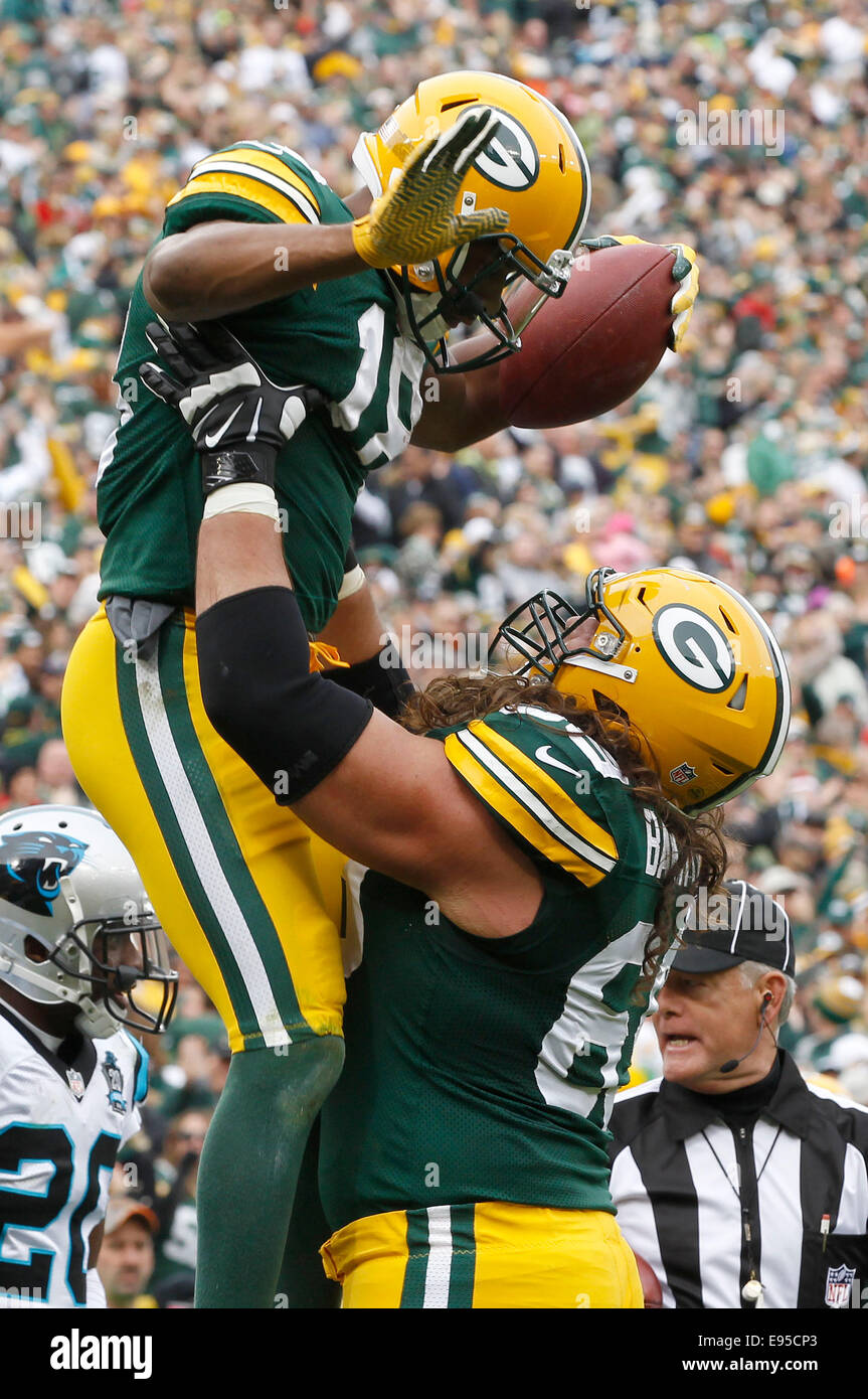 Green Bay, Wisconsin, USA. 19th Oct, 2014. Green Bay Packers wide ...