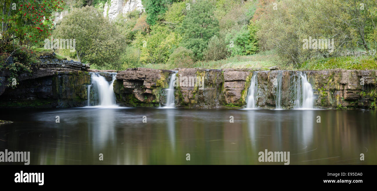 Wainwath waterfalls in Swaledale Stock Photo - Alamy