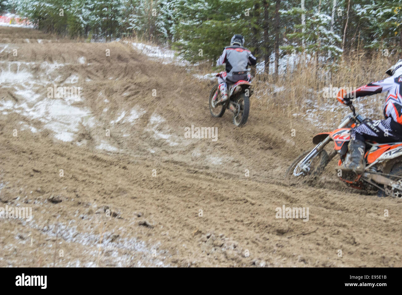 A man on a motorcycle racing at high speed Stock Photo - Alamy
