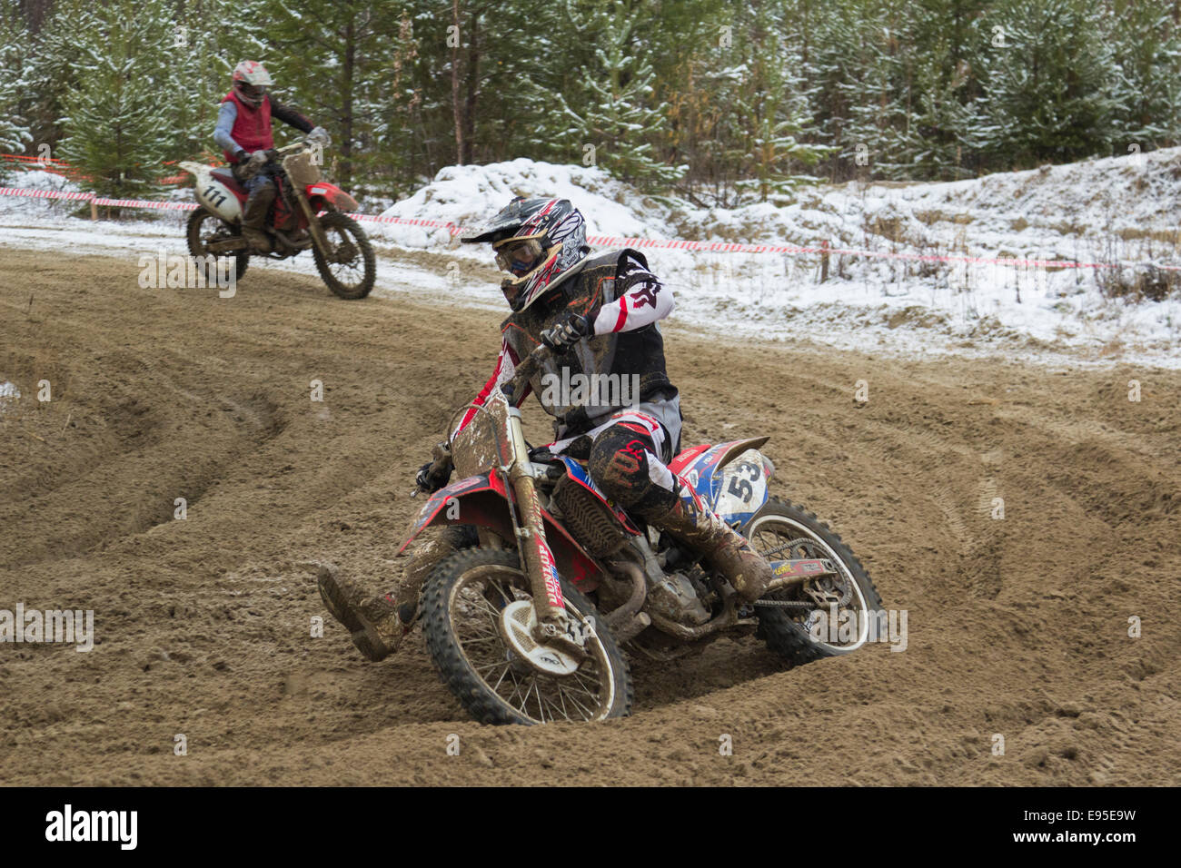 A man on a motorcycle racing at high speed Stock Photo - Alamy