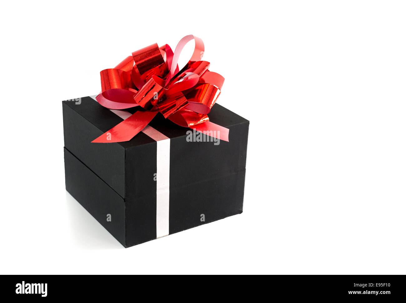 Black box red ribbon Cut Out Stock Images & Pictures - Alamy