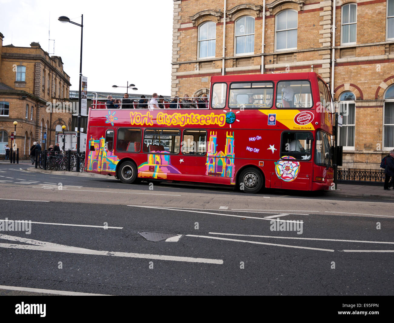 York City Sight Seeing bus, York, England, UK Stock Photo - Alamy