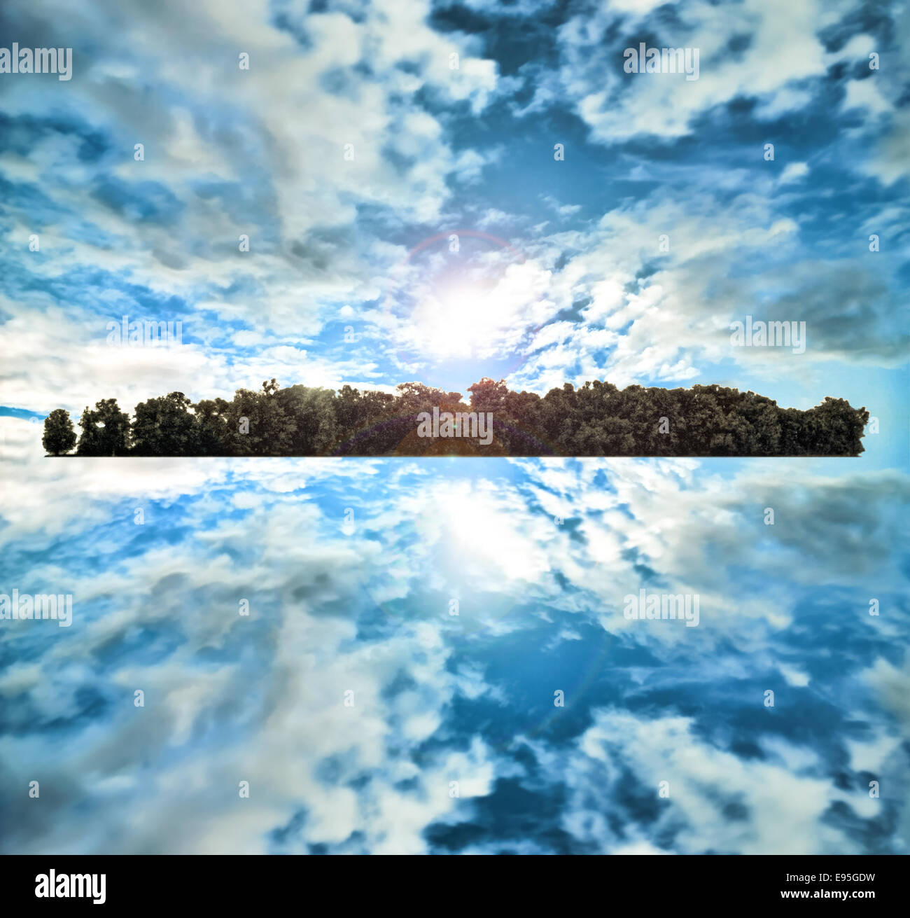 Blue sky skies tropical island islands hi-res stock photography and ...
