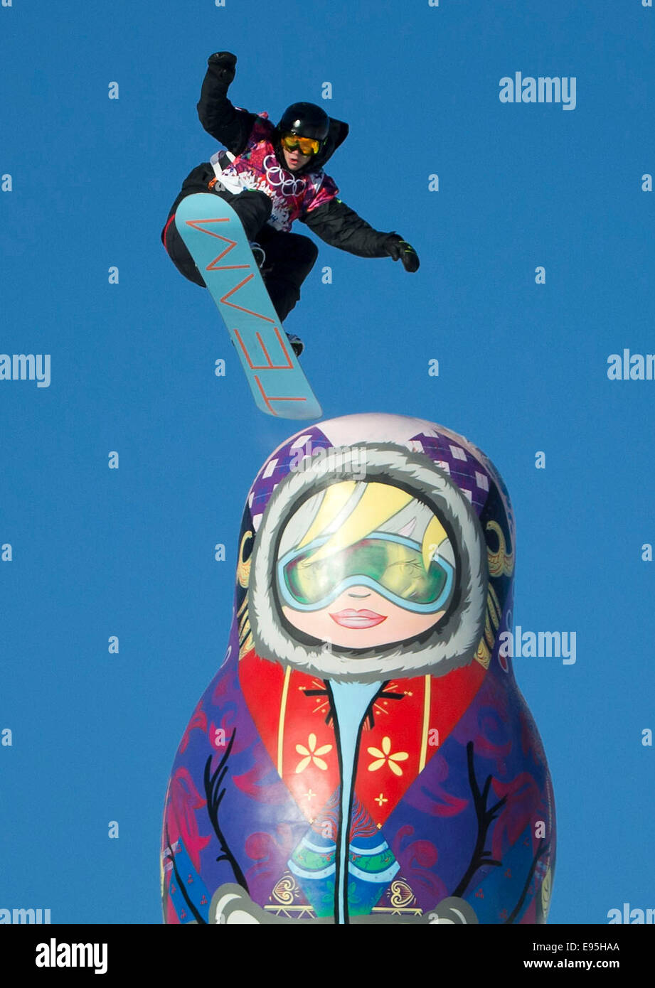 Feb. 8, 2014 - Sochi, Russia - JAN SCHERRER of Switzerland performs ...