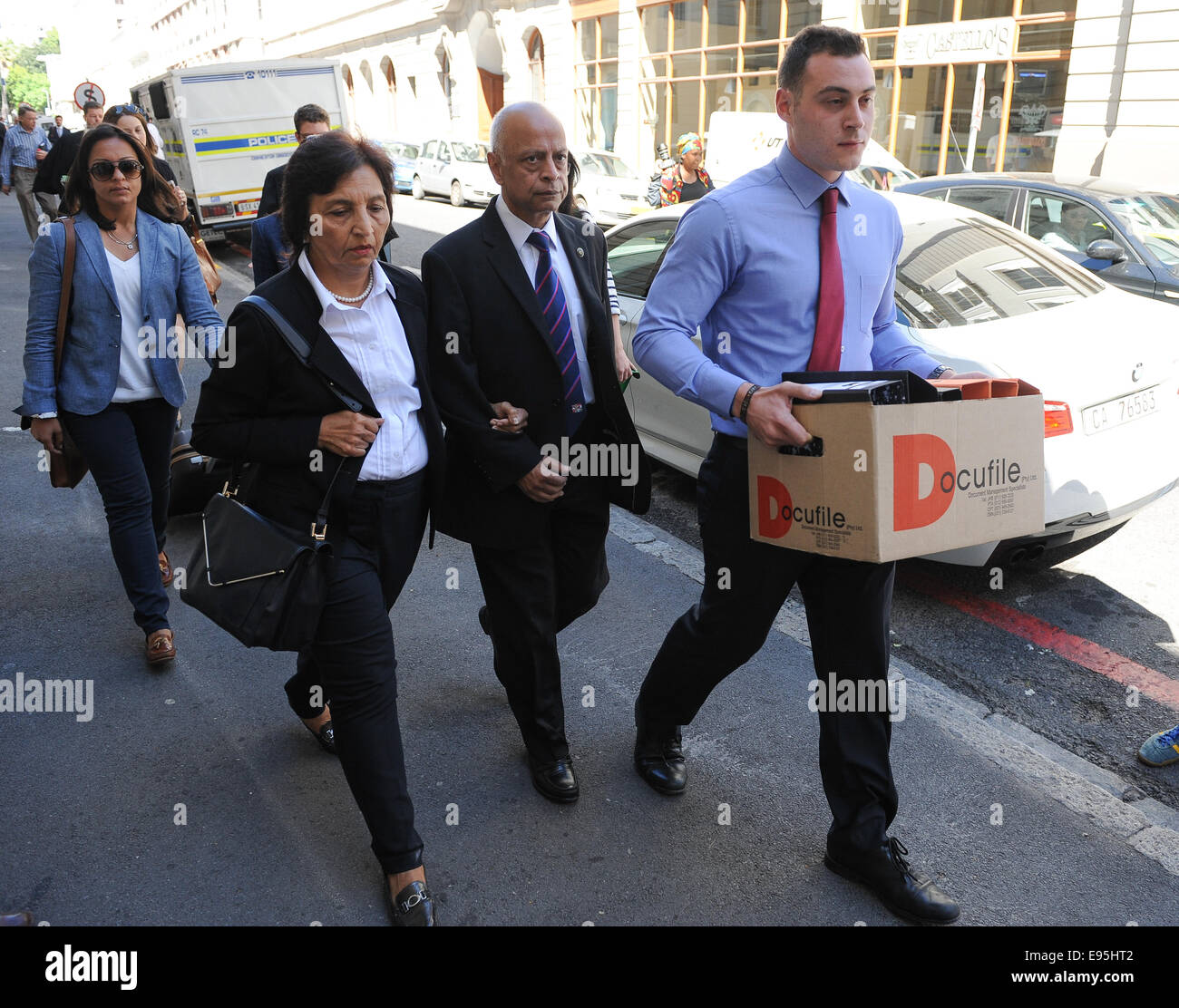 Cape Town, South Africa. 20th October, 2014. Snila and Prakash Dewani ...