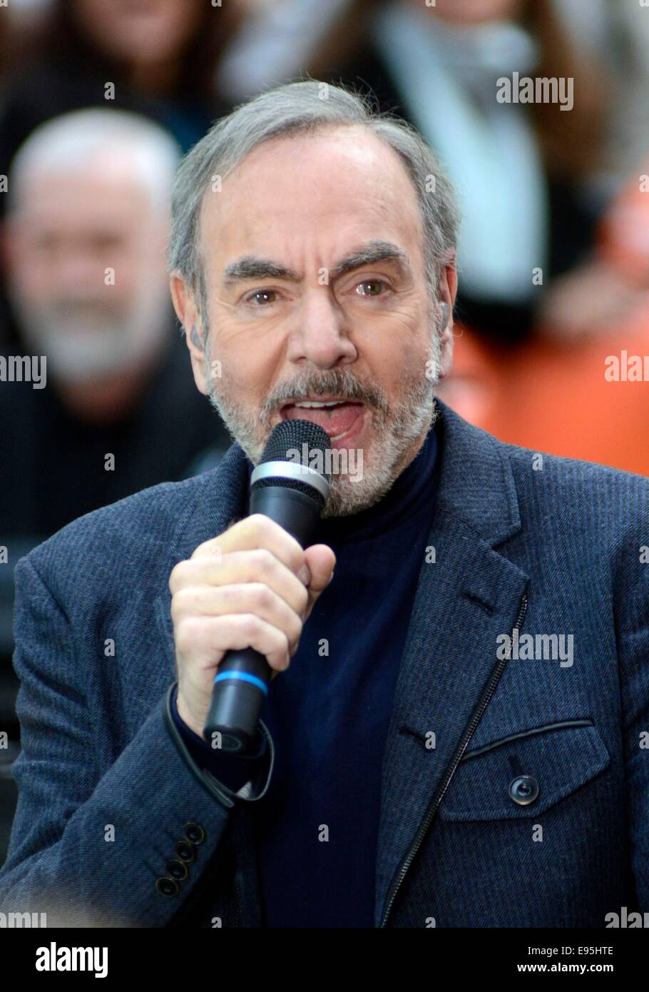 New York, NY, USA. 20th Oct, 2014. Neil Diamond on stage for NBC TODAY ...
