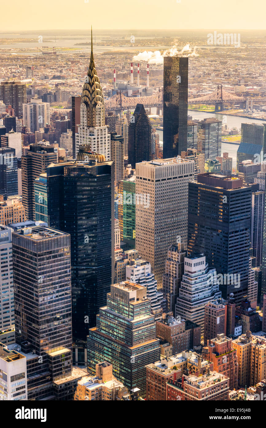 Aerial view of Manhattan, New York City. USA Stock Photo - Alamy