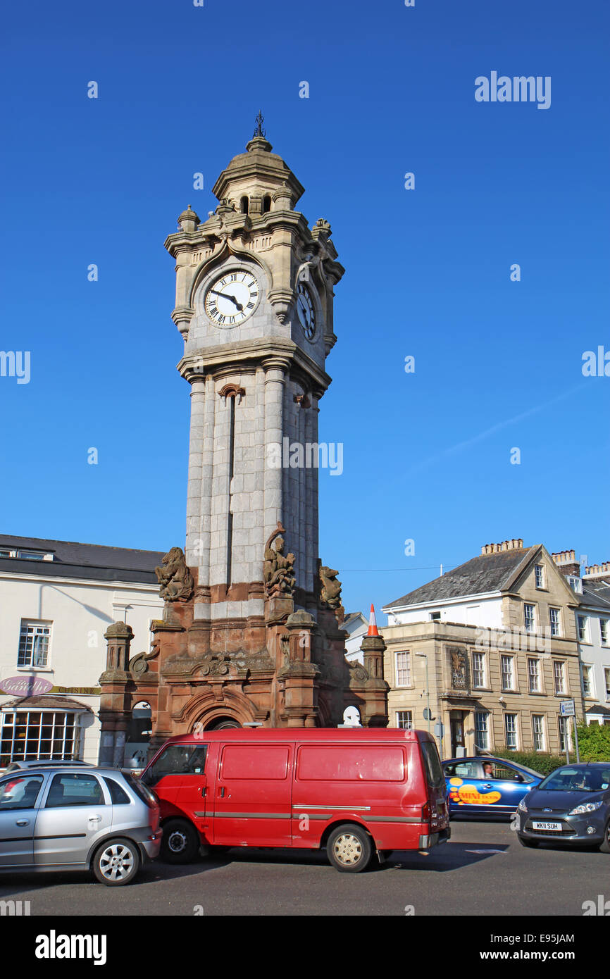 The Miles Clock tower in Exeter, Devon, United Kingdom Stock Photo - Alamy
