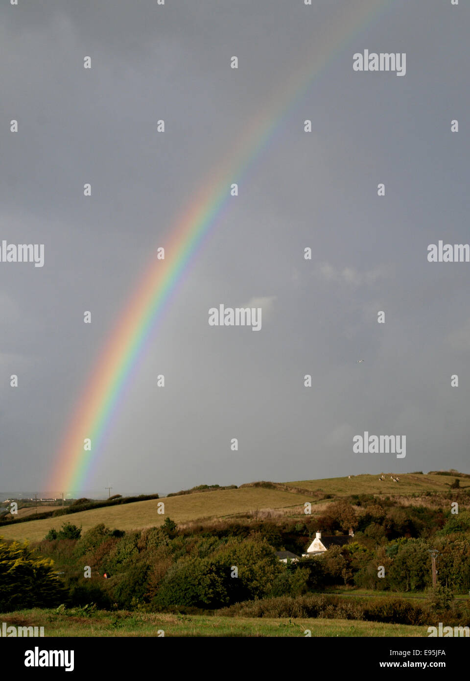 Rainbow and fields hi-res stock photography and images - Alamy