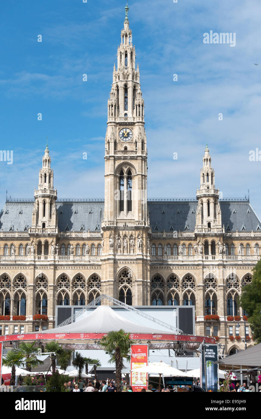 The annual Film Festival held at the Rathaus in Vienna, Austria Stock ...