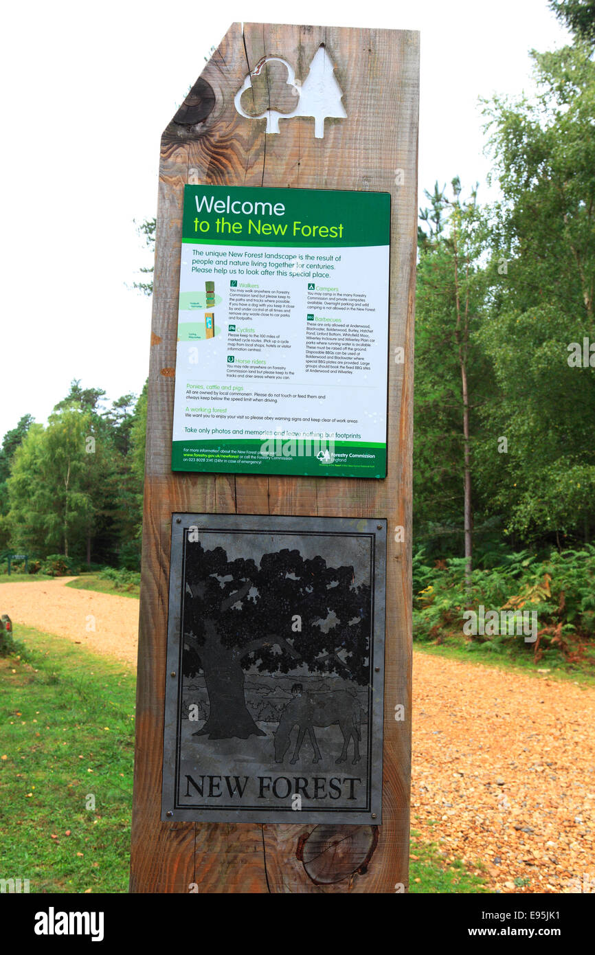 New forest road signs hi-res stock photography and images - Alamy