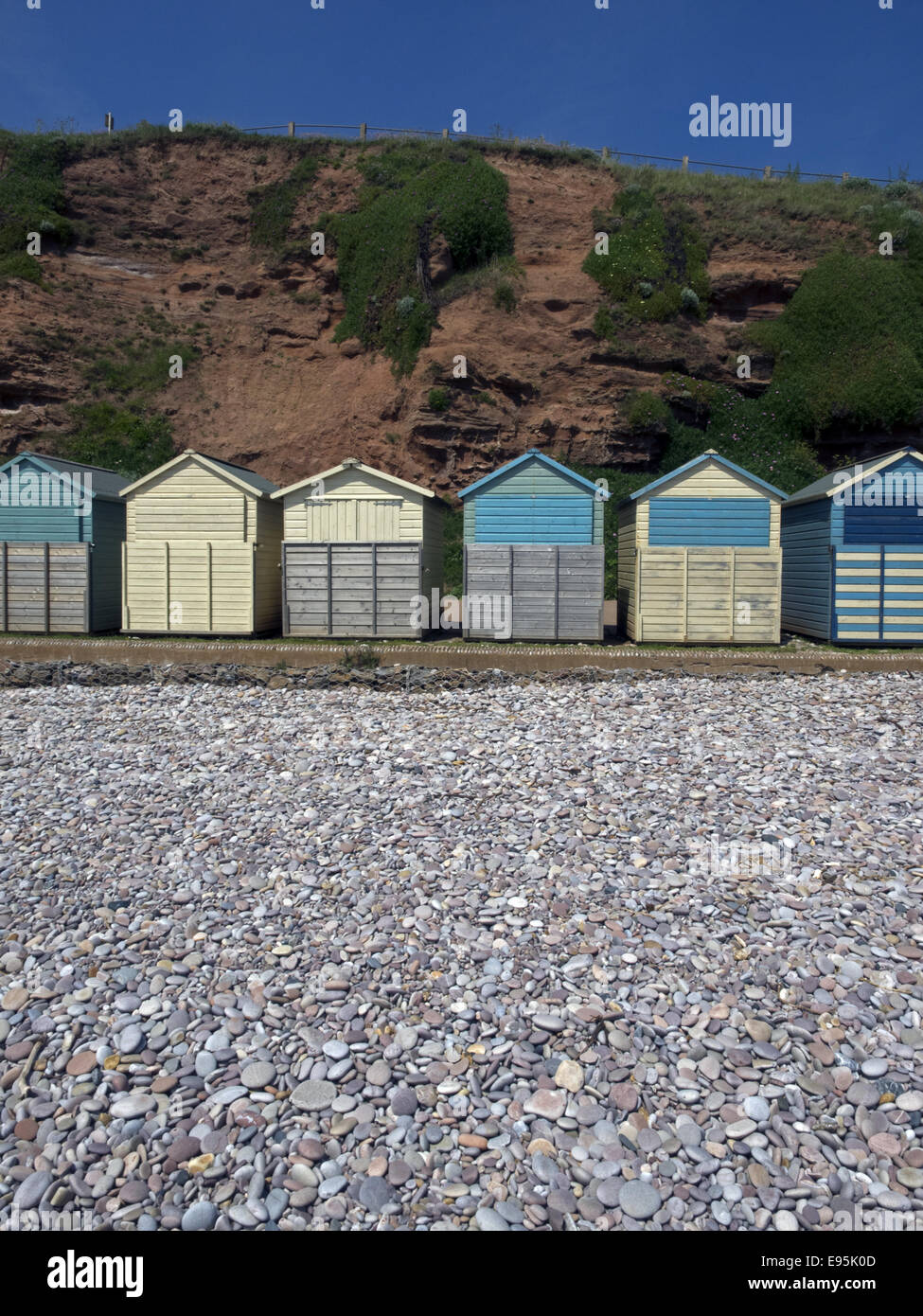 Seaton devon beach huts hi-res stock photography and images - Alamy