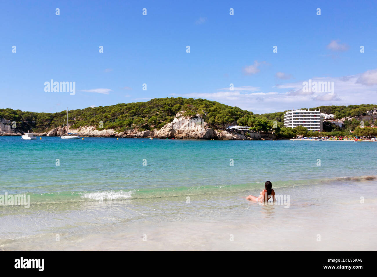 Woman sunbathing beach spain hi-res stock photography and images - Alamy