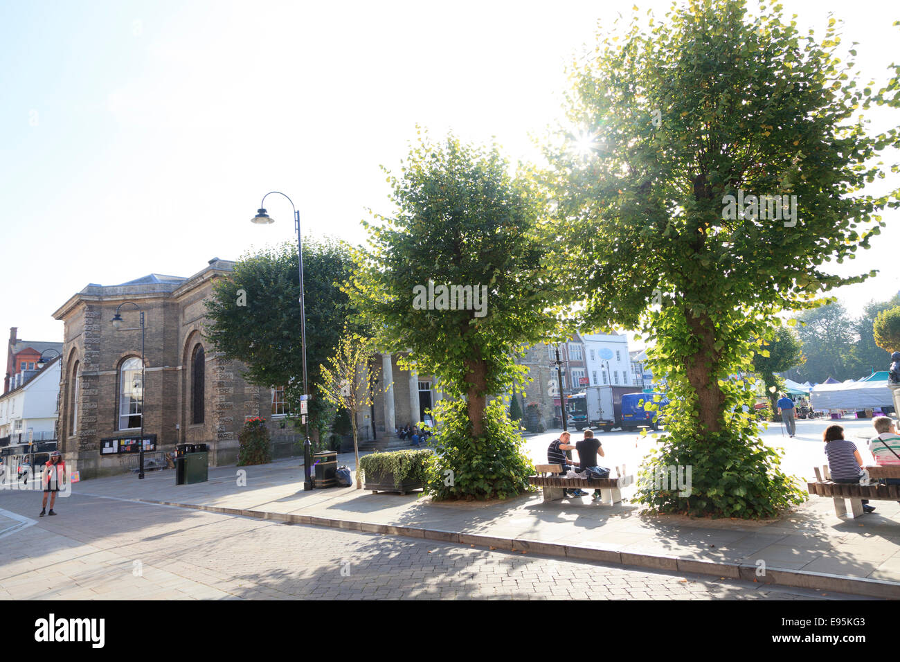 Guildhall Square and the Guildhall in Salisbury Stock Photo - Alamy