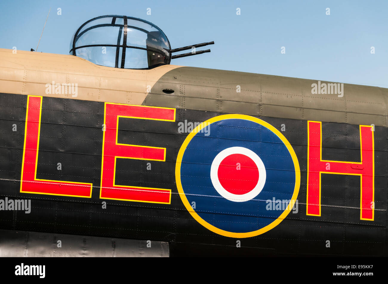 RAF Roundel and identification code of an ex Royal Air Force World War ...
