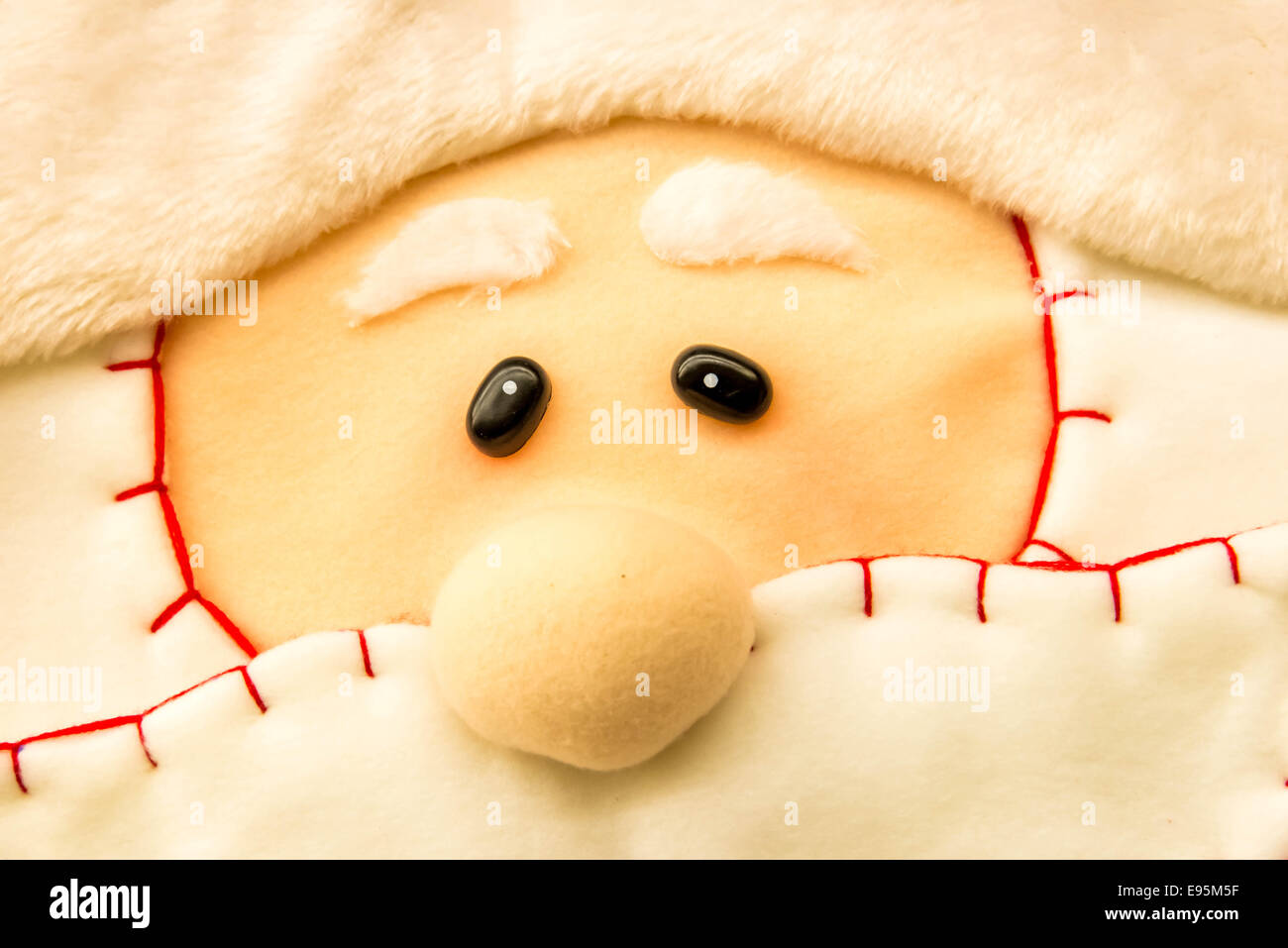 Christmas decorations - Santa face Stock Photo - Alamy