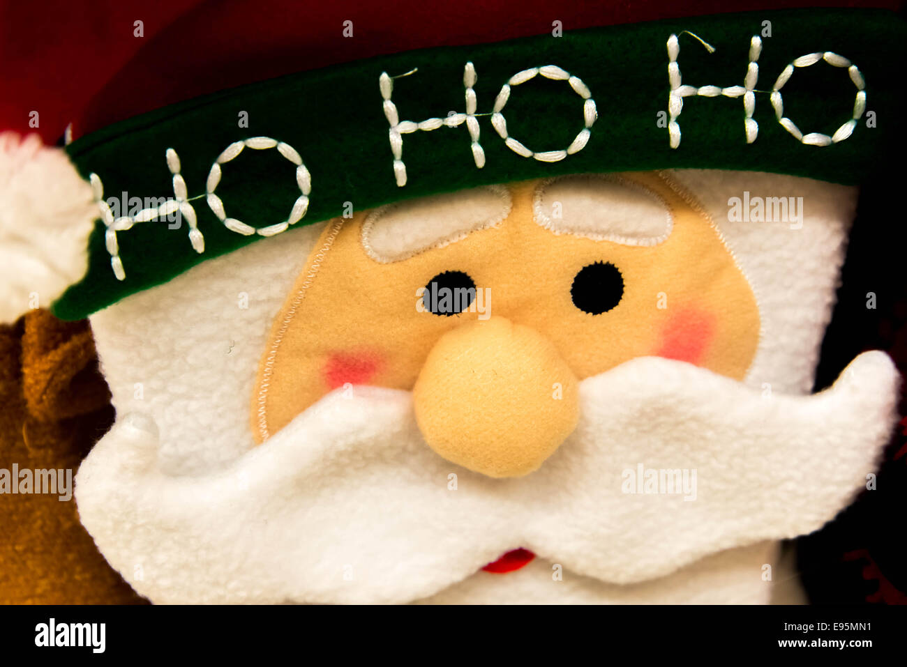 Christmas decorations, Santa Clause dolls Stock Photo - Alamy