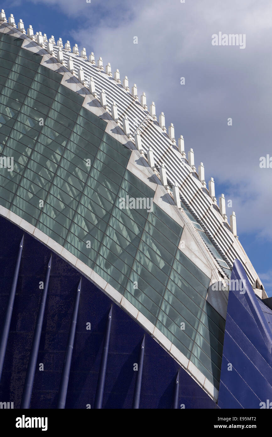 Blue dome of the Agora, the architect Santiago Calatrava, Valencia ...