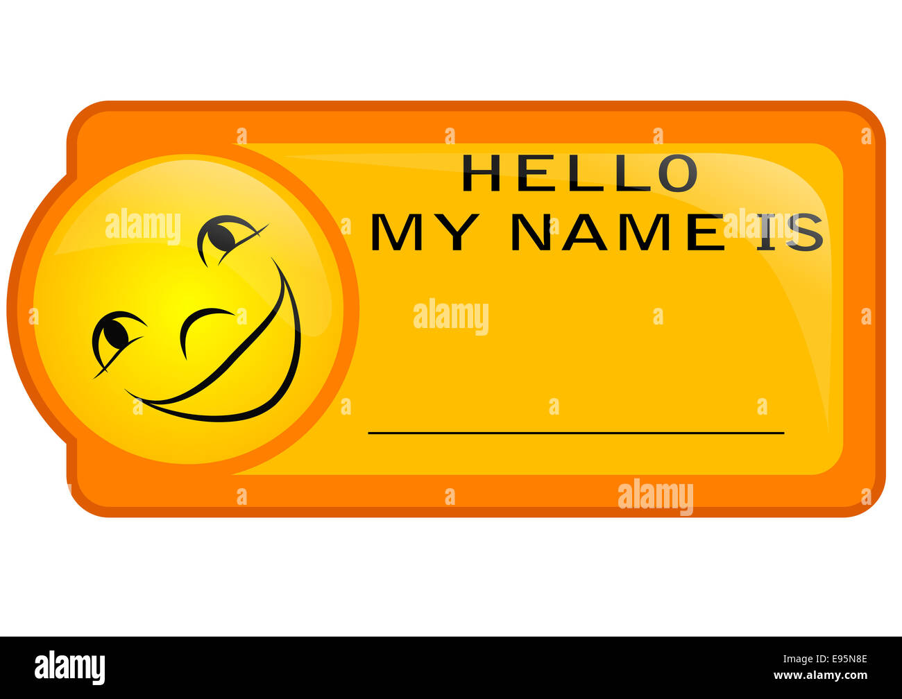 Hello my name is tag hi-res stock photography and images - Alamy