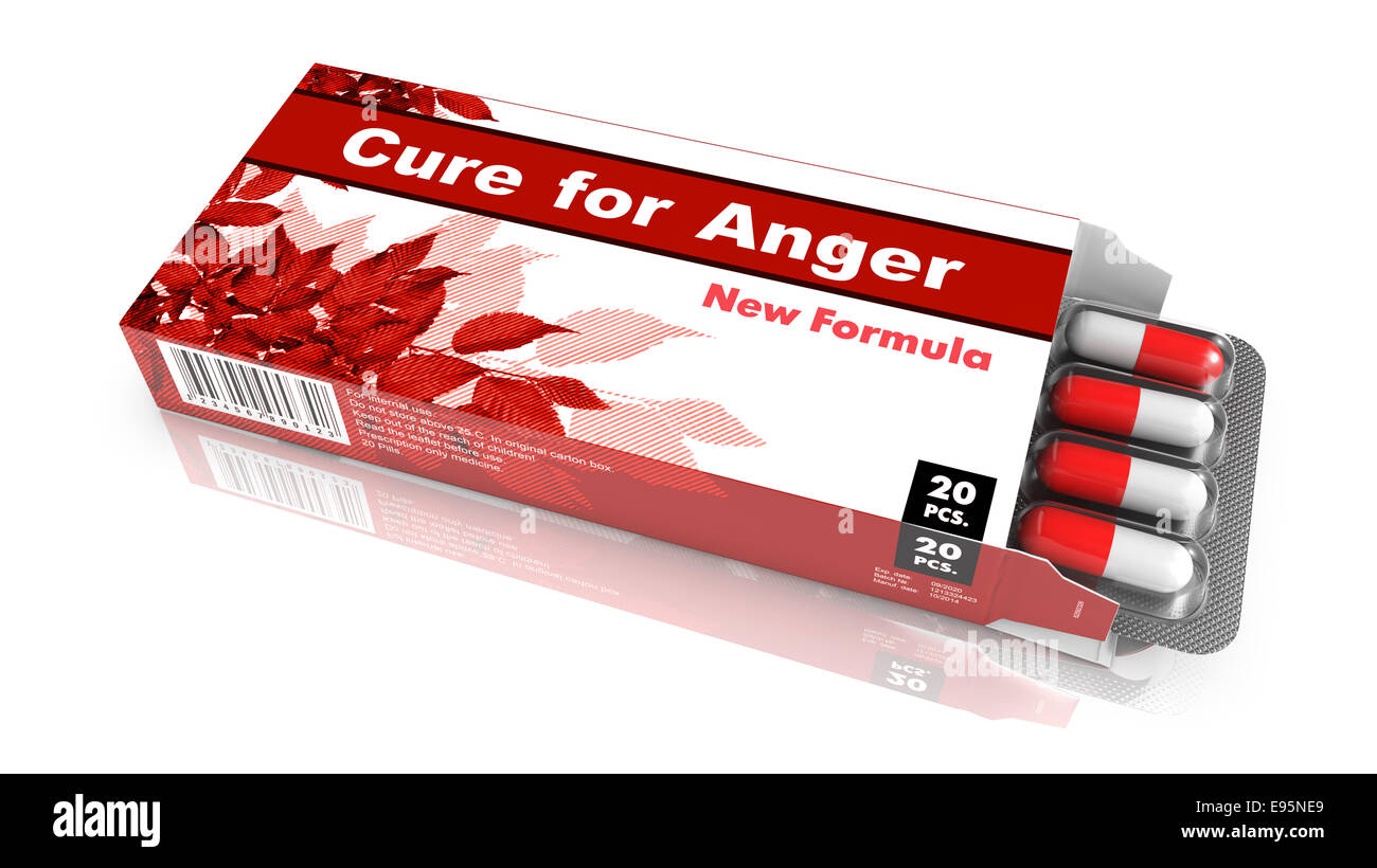 Cure for Anger - Blister Pack Tablets Stock Photo - Alamy