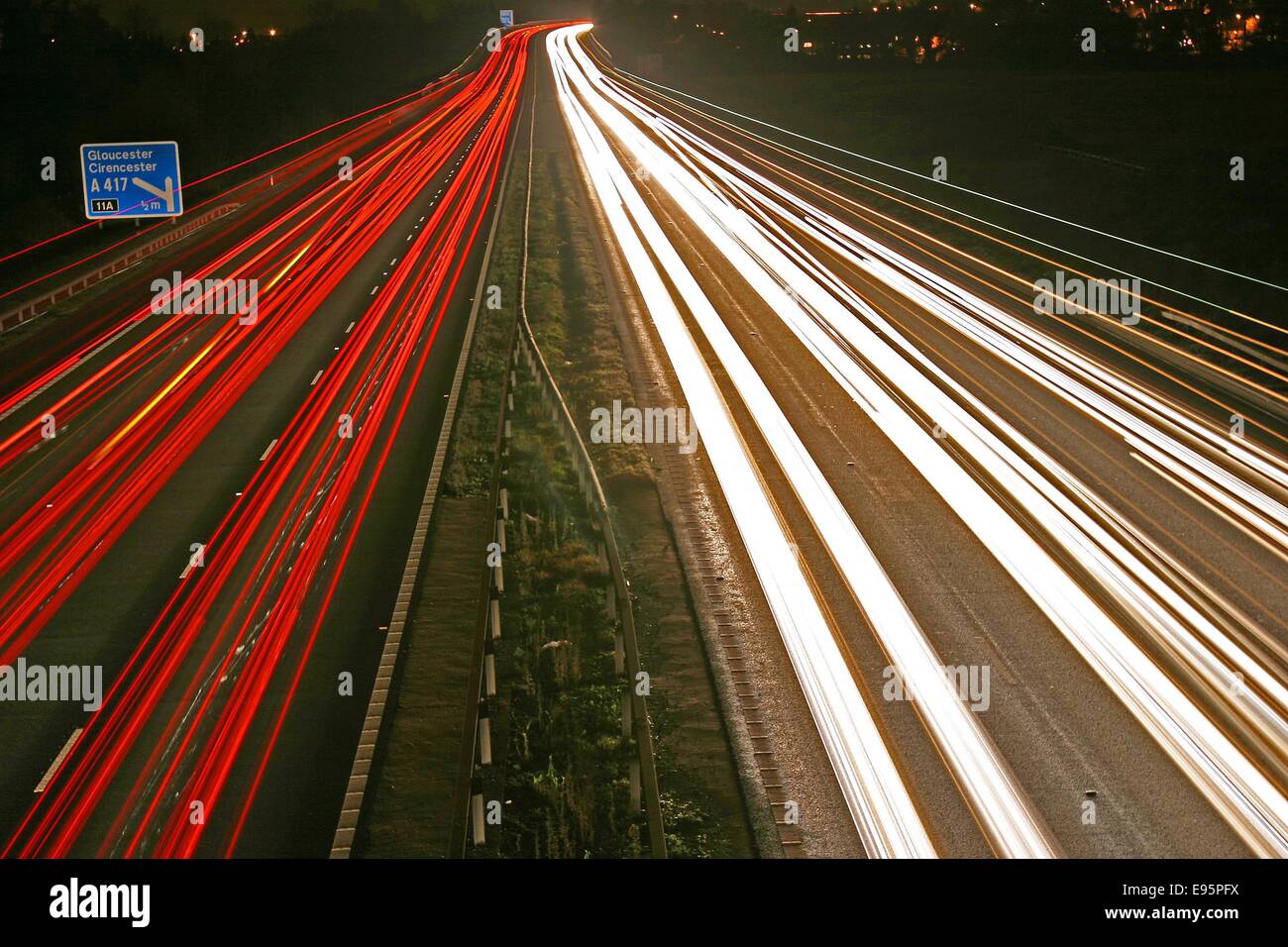 Lights motorway hi-res stock photography and images - Alamy