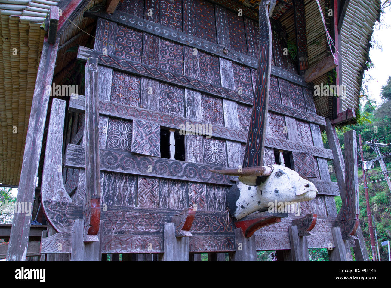 traditional houses in tana toraja rantepao sulawesi indonesia Stock ...