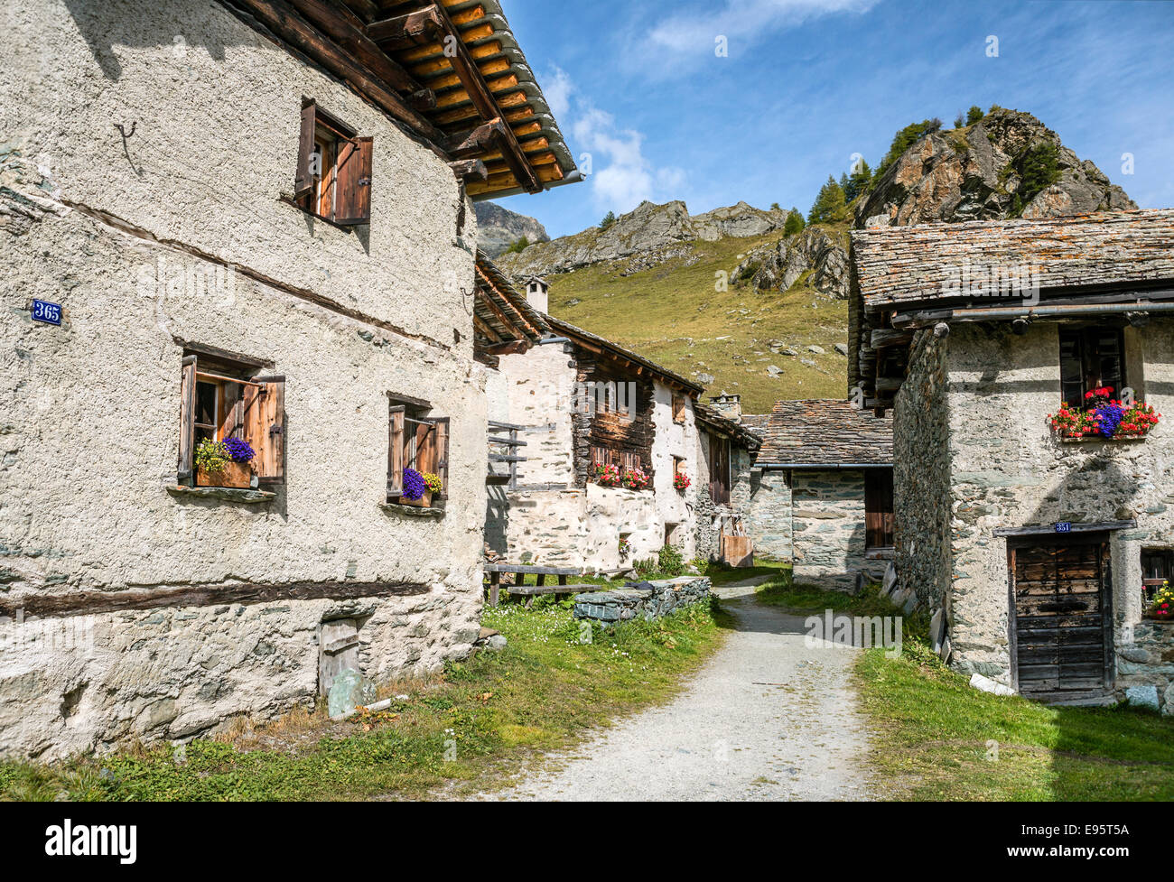 Heidi Village Grevasalvas in Summer, Grisons, Switzerland | Heididorf ...