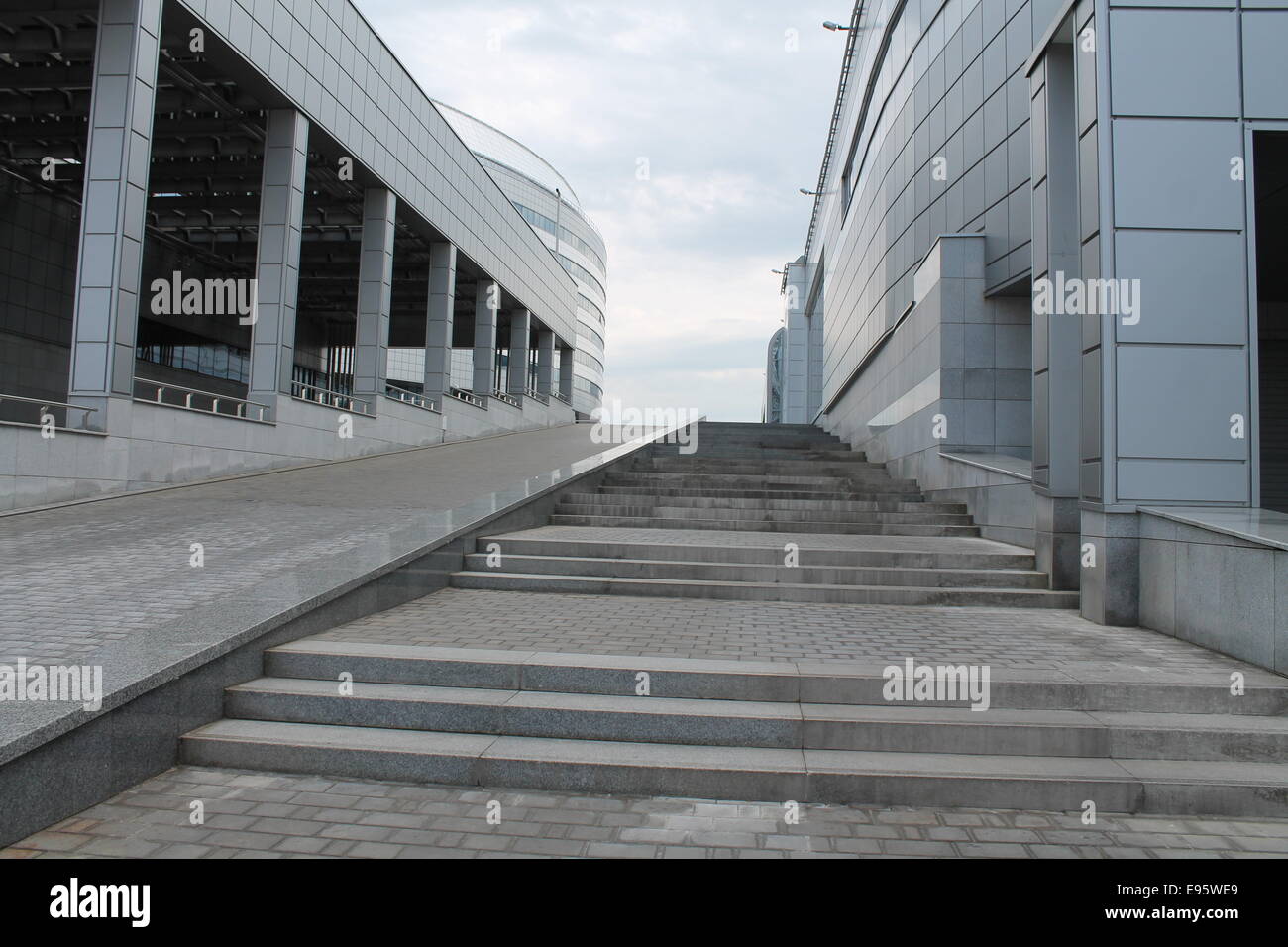 marble staircase entrance in sport stadium Minsk-Arena Stock Photo - Alamy