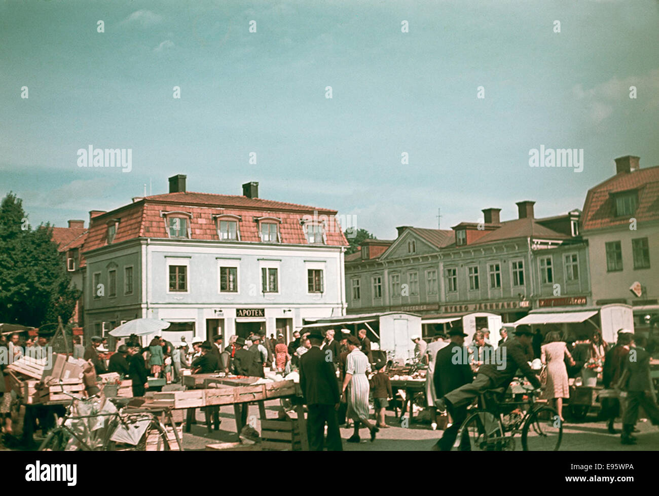 A photograph of Nybro, located in Småland, Sweden. The image captures a ...