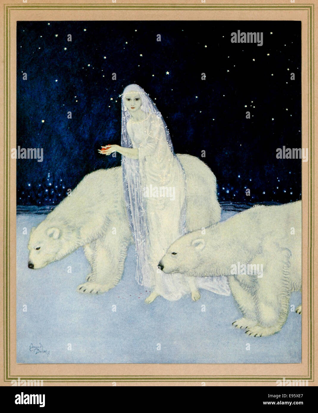 The Snow Maiden - Edmund Dulac illustration from ‘The Dreamer of Dreams ...